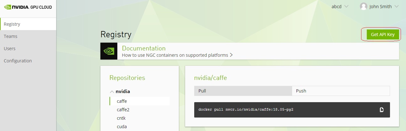 NGC Container Registry for DGX User Guide :: DGX Systems Documentation