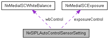 NVIDIA DRIVE OS Linux SDK API Reference: NvSIPLAutoControlSensorSetting Struct Reference