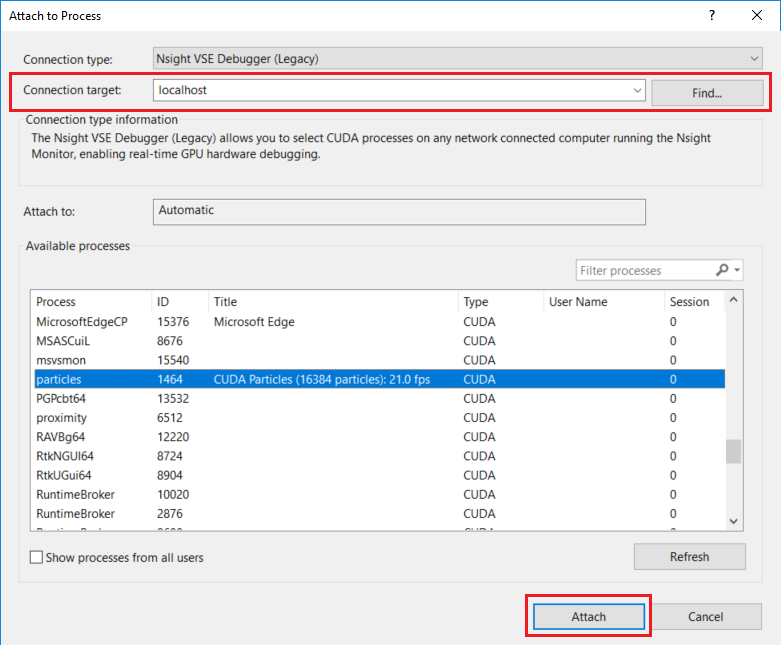 Build and Run :: NVIDIA Nsight VSE Documentation