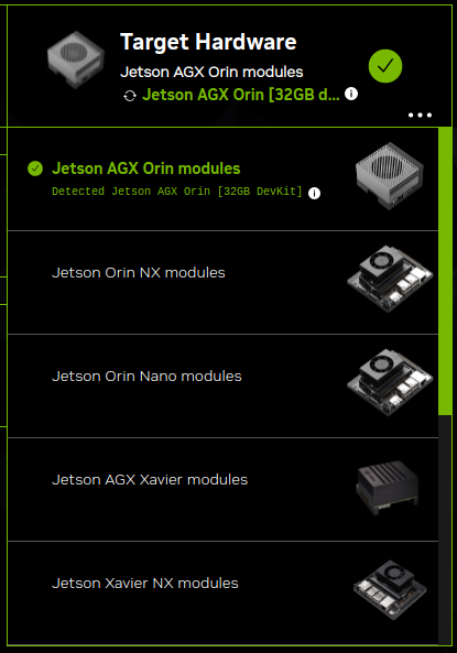 Install GXF Runtime Software with SDK Manager — SDK Manager