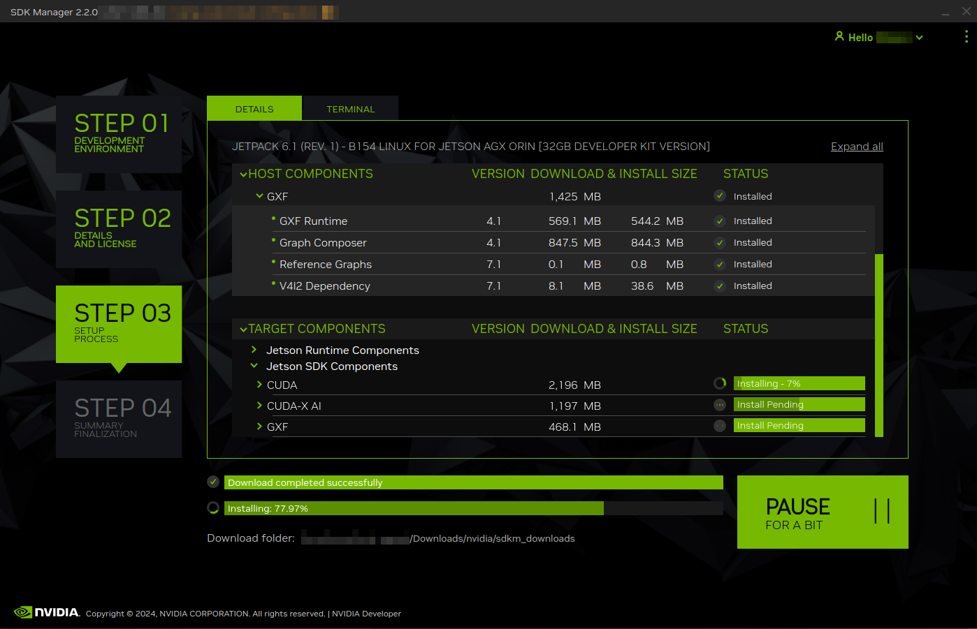 Install GXF Runtime Software with SDK Manager — SDK Manager Install GXF Runtime Software with SDK Manager — SDK Manager